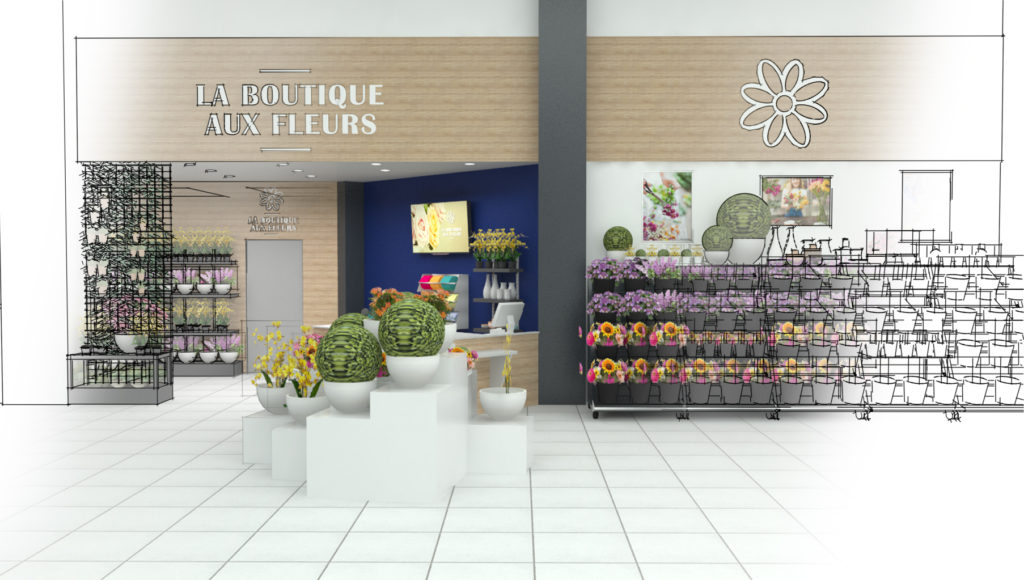 MOBILIER FLEURISTE - Valin